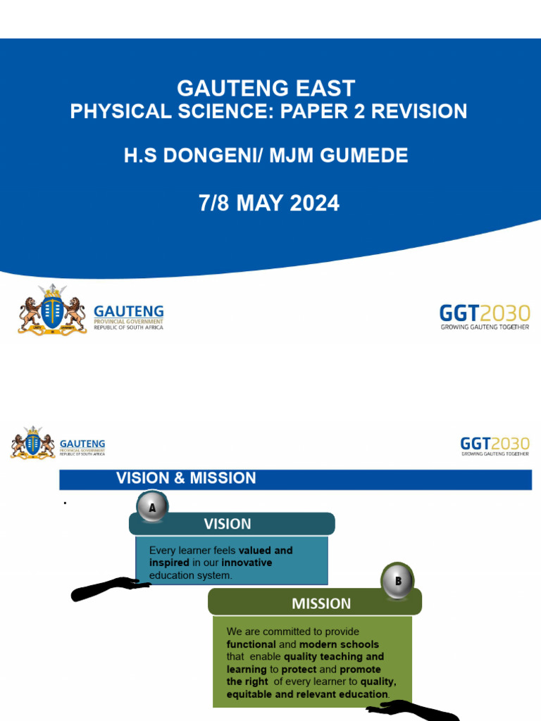 Paper 2 Gade 12 Revision | Download Free PDF | Chemical Reactions | Redox
