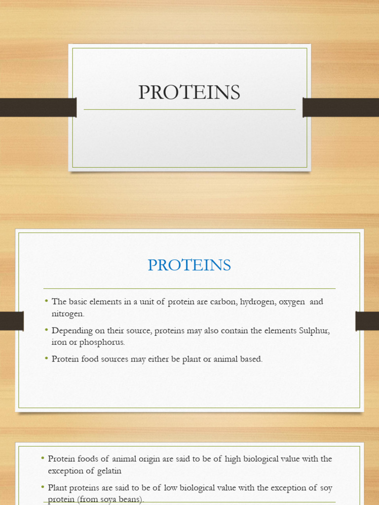 PROTEINS | PDF | Proteins | Foods