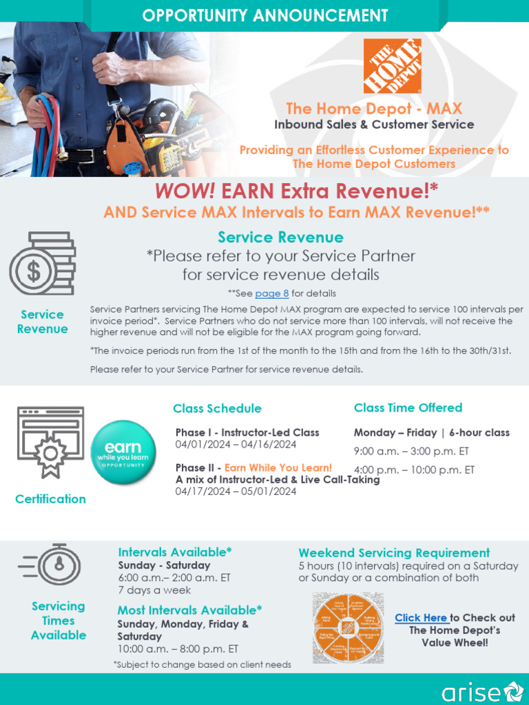 Home Depot MAX - Agent - 4.01.2024 PDF | PDF | Background Check | The ...