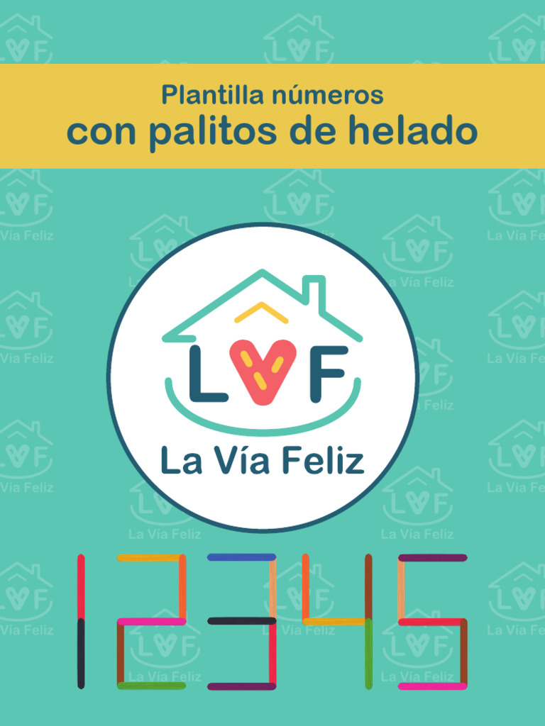 Plantilla Numeros Con Palitos de Helado | PDF