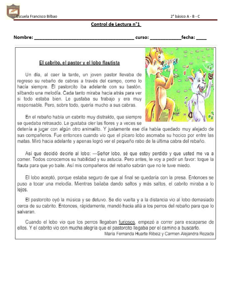 Control de Lectura N°1 | PDF