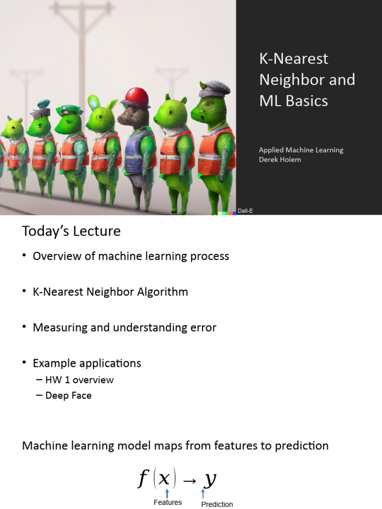 Lecture 02 - KNN and ML Basics | PDF | Machine Learning | Statistical Classification