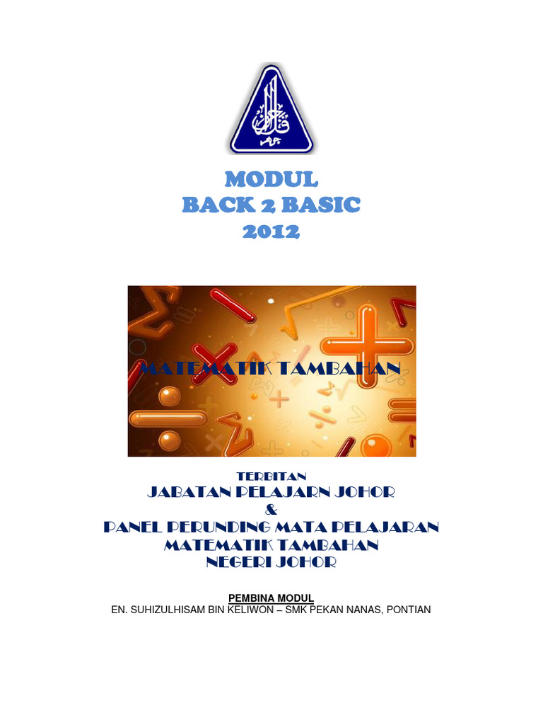 Modul Back 2 Basic MT | PDF | Equations | Mathematical Concepts