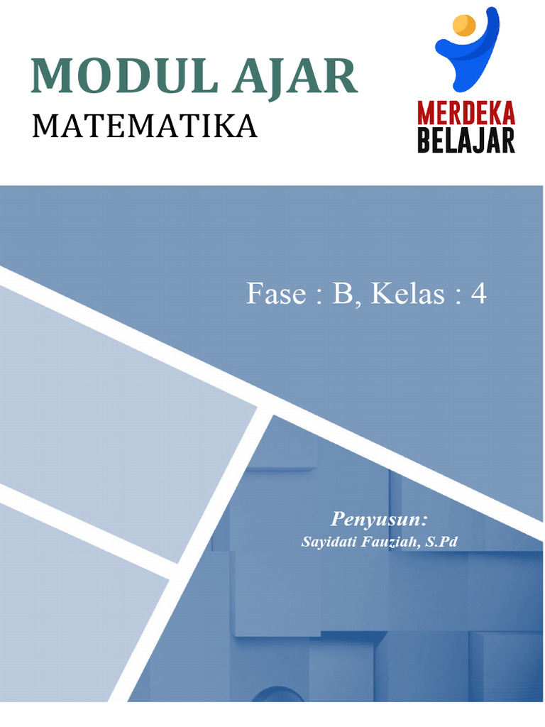 Modul Ajar Matematika Kelas 4: Data dan Diagram | PDF