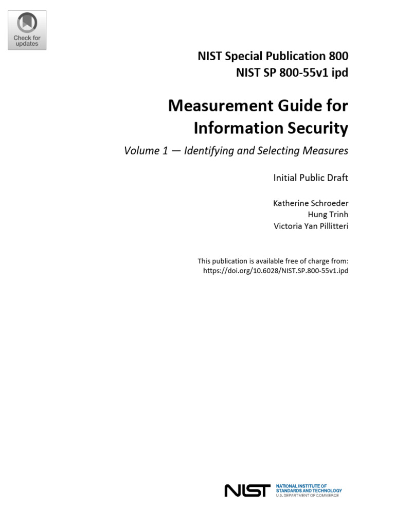 NIST Measurement Guide For Information Security | PDF | Level Of ...