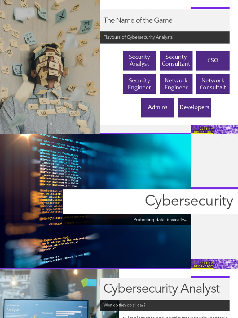 CySA 03 One Day in The Life of A Cybersecurity Analyst | PDF | Computer ...
