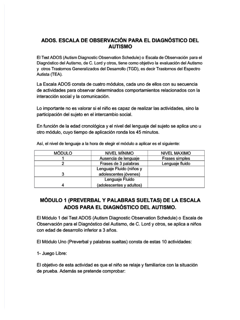 Pdf-Ados Compress | PDF | Espectro autista | Trastornos profundos del ...