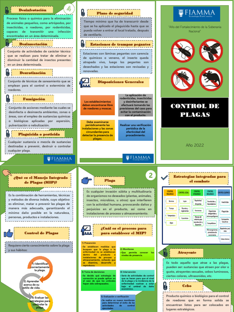 Triptico CONTROL DE PLAGAS | PDF | Pesticida | Plaga (organismo)