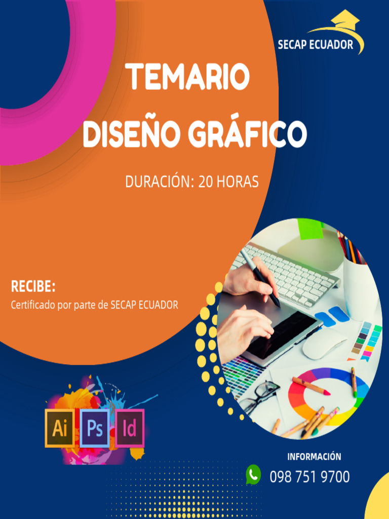 Temario Diseño Gráfico - Secap | PDF | Diseño gráfico | Adobe Photoshop