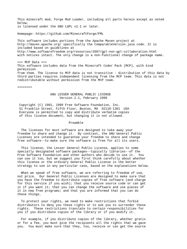 LICENSE FML | Download Free PDF | Source Code | Library (Computing)