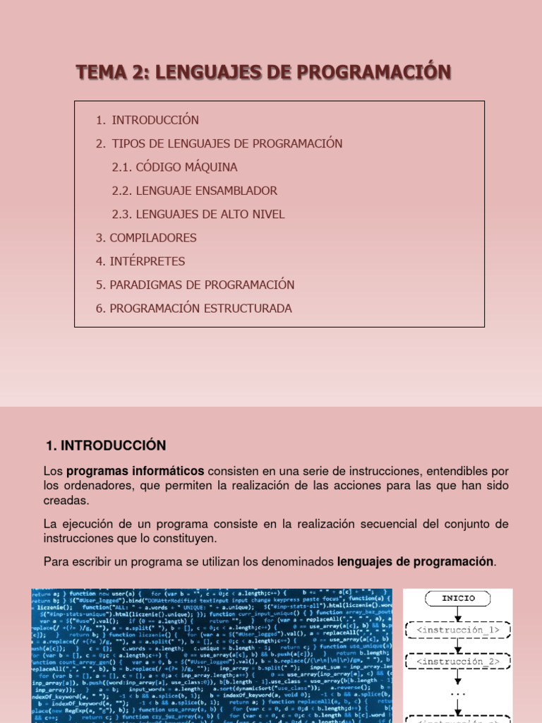 Tema 2 - Lenguajes de Programación | PDF | Lenguaje de programación | Programación de computadoras