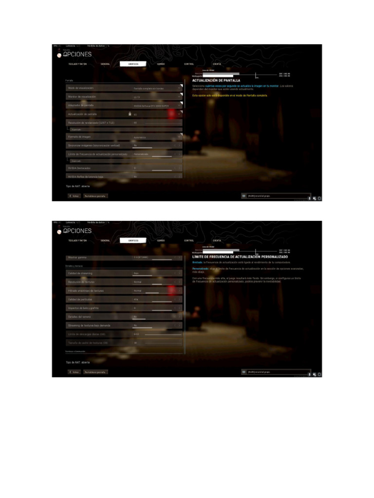 Configuracion Warzone | PDF