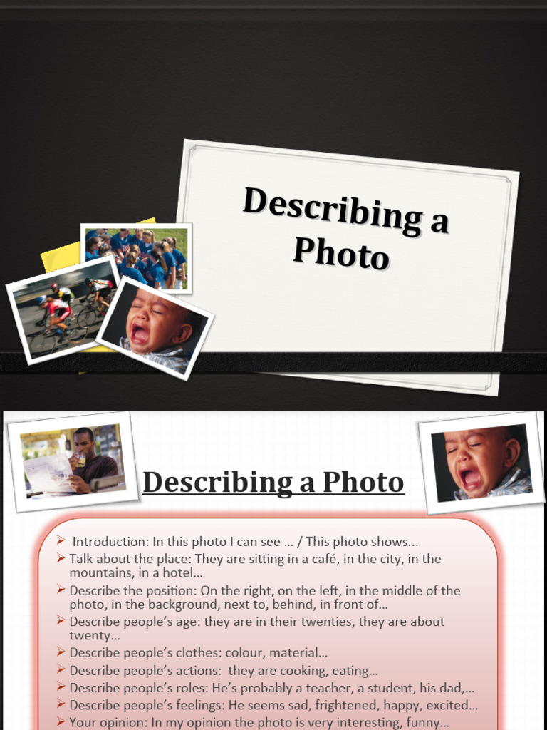 Describing A Photo | PDF | Clothing | Fashion