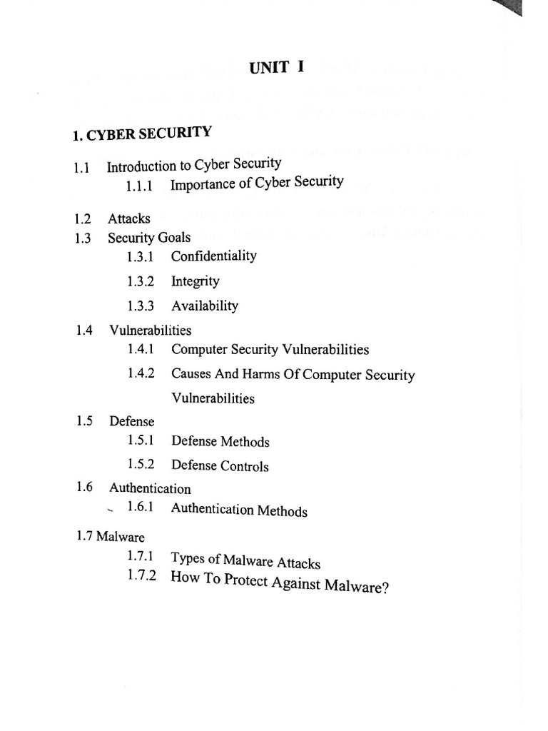 Digital Security - Unit 1 | PDF