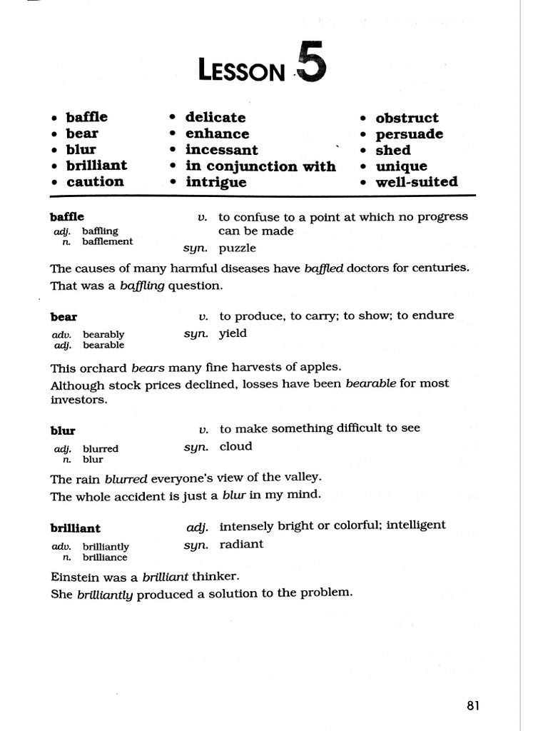 Lesson 5 - Part 1 | PDF