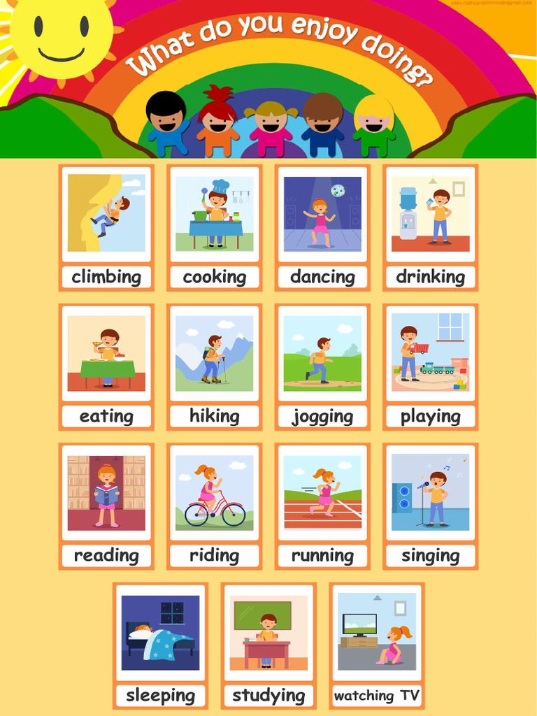 ACTIVITIES Flashcards Poster | PDF