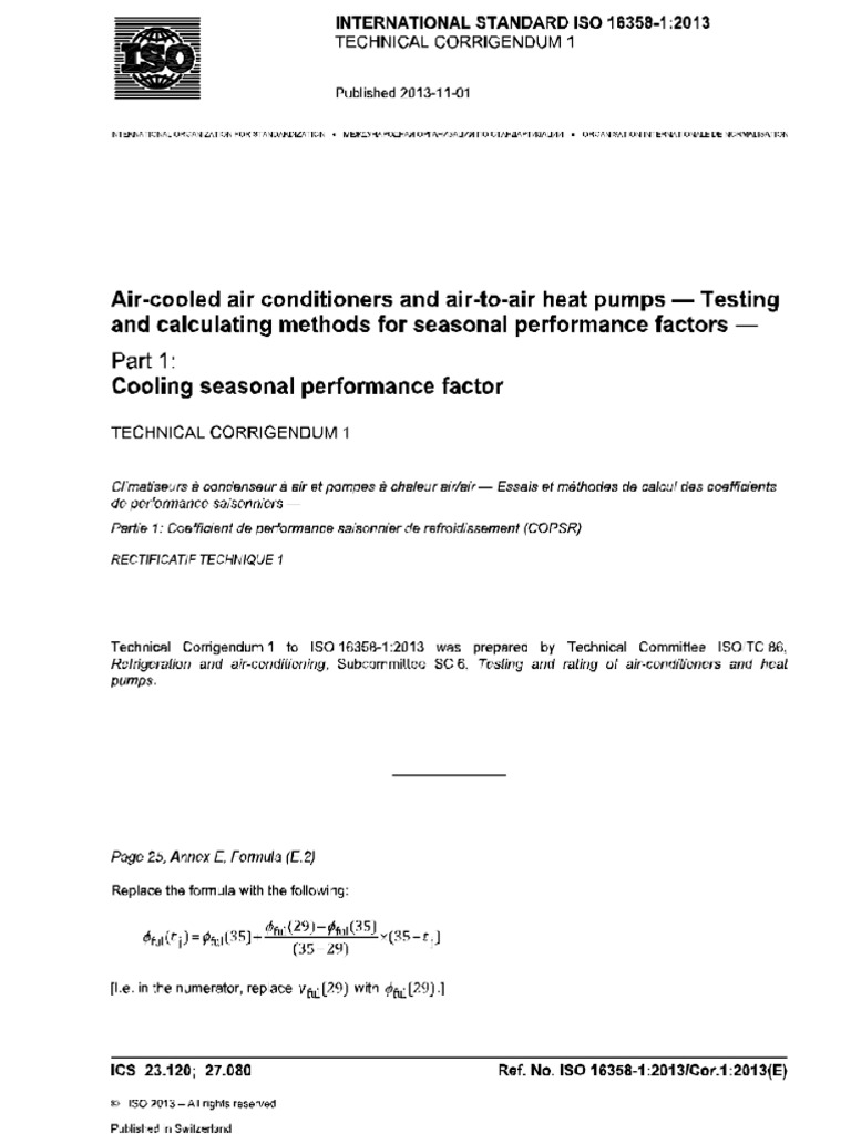 ISO 16358-1-2013-Cor1-2013 | PDF