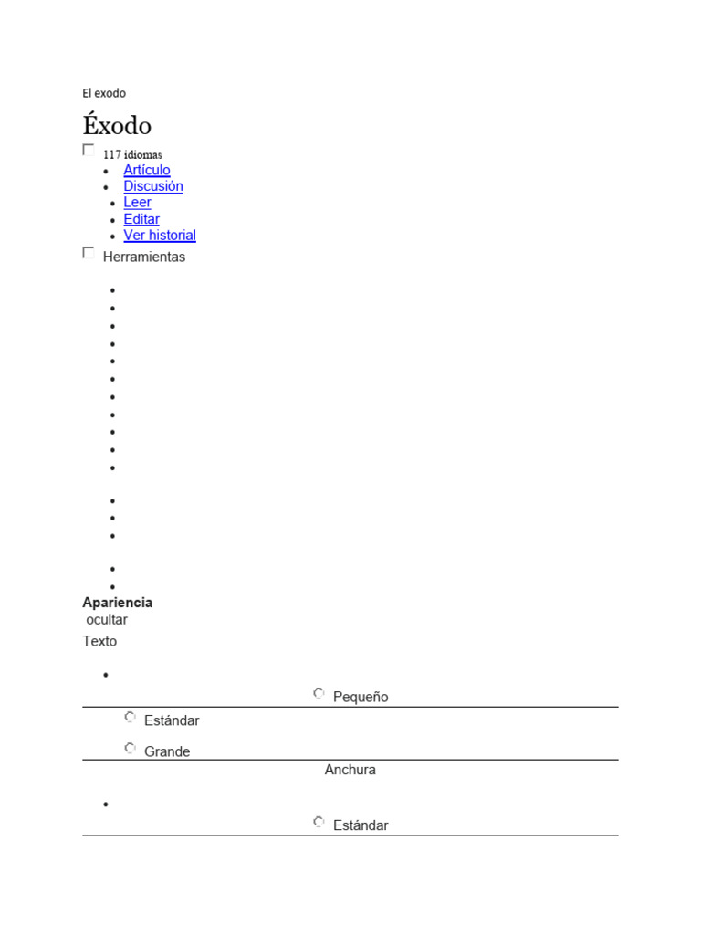 El exodo | PDF | Libro del éxodo | Moisés