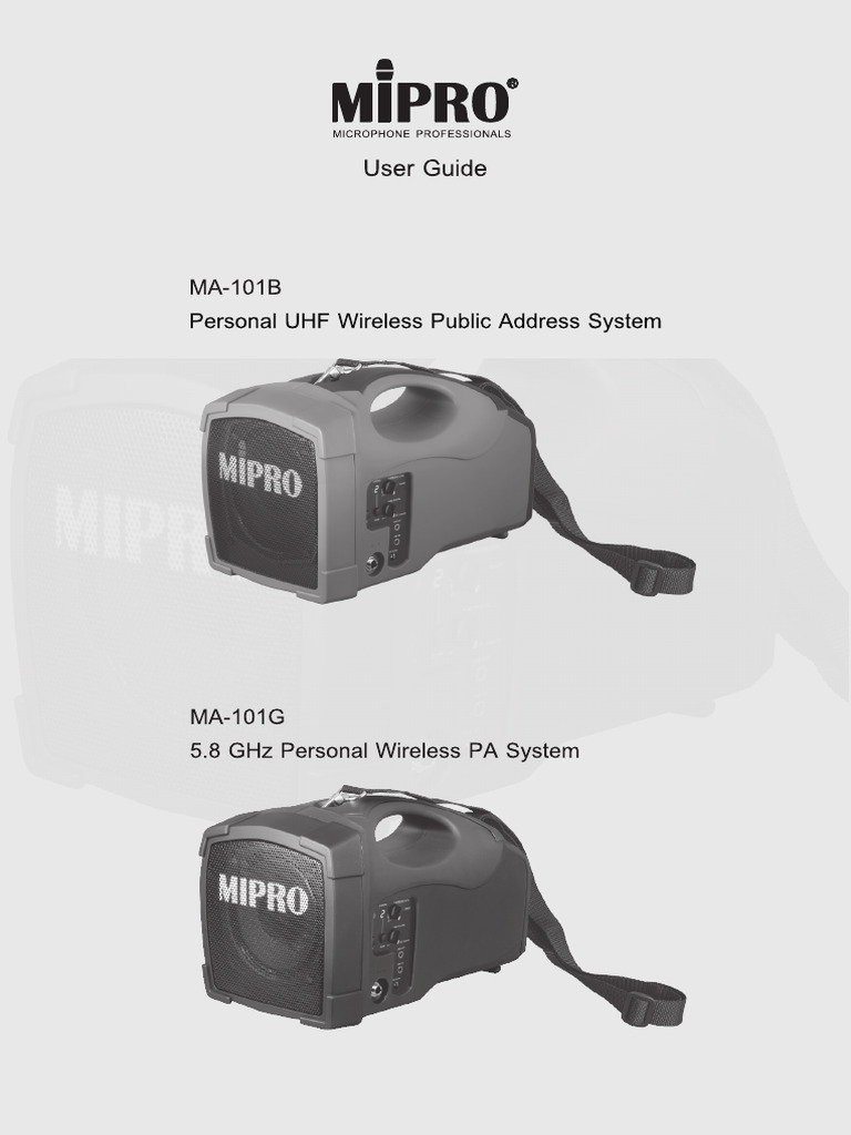 MA-101B G Guide 2022 en | PDF