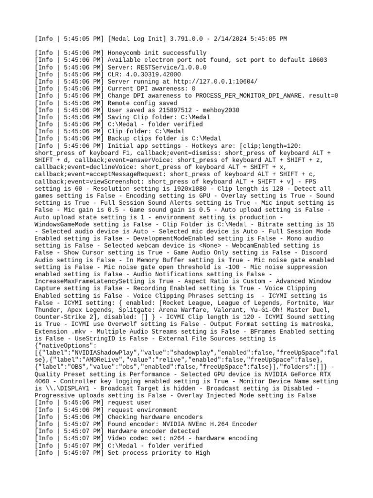 MedalLog20240214 | PDF | Computer Engineering | Computing