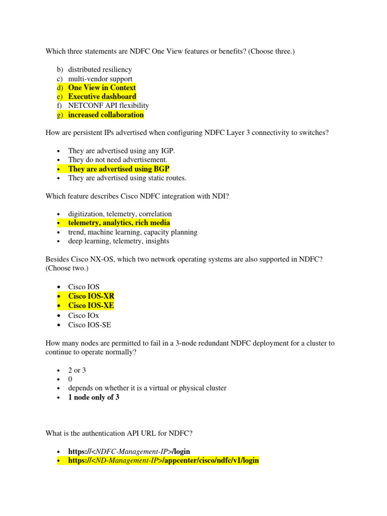 Cisco Nexus Dashboard Fabric Controller Essentials Part 2 | PDF ...