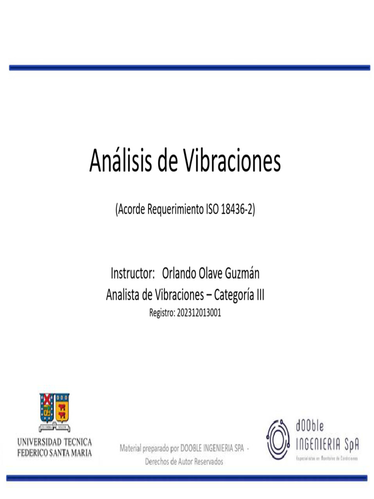 Análisis de Vibraciones ISO 18436-2 | PDF | Frecuencia | Acelerómetro