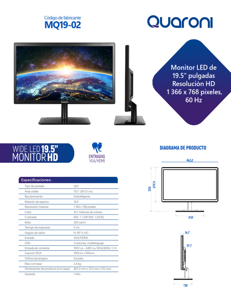 Ficha Tecnica MQ19-02 | PDF