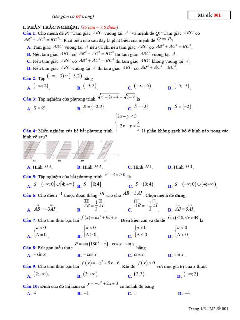 10a6- Ôn Tập Học Kỳ 1 | PDF