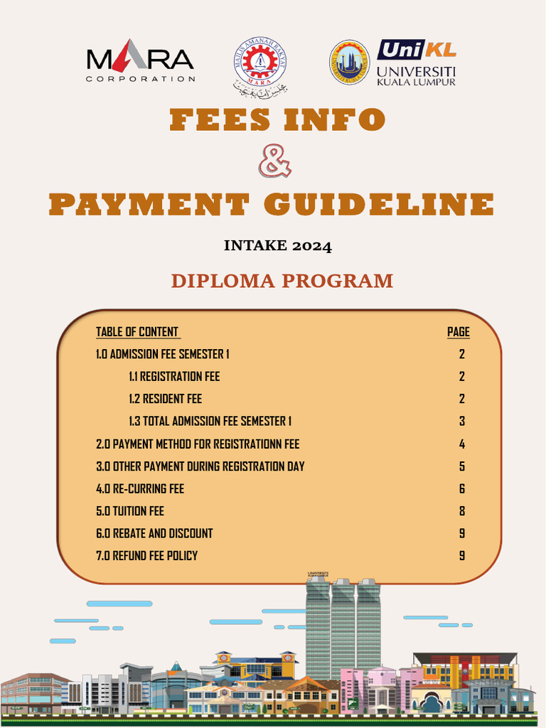 Fees Info Payment Guideline Diploma | PDF | Tax Refund | Tuition Payments