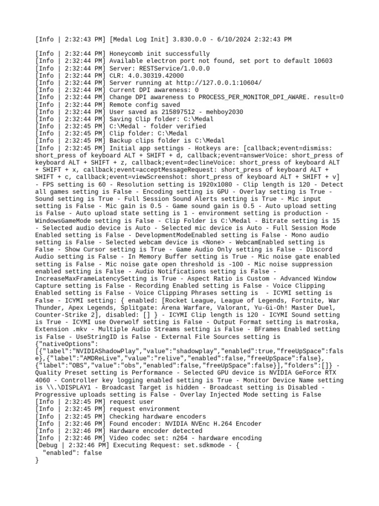 Medal Log 20240610 | PDF | Computer Architecture | Software