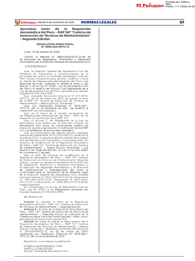 Rap 147 Segunda Edicion Vigente Pdf Avión Aeronave