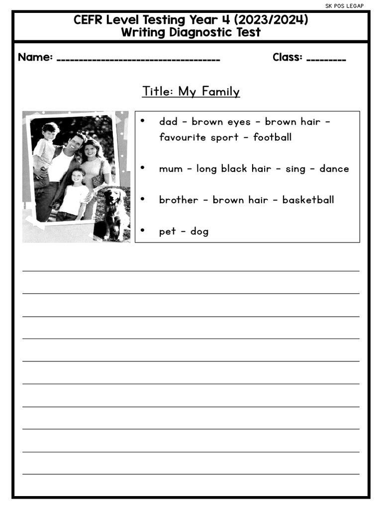 Writing Diagnostic Test 2023 - 2024 | PDF
