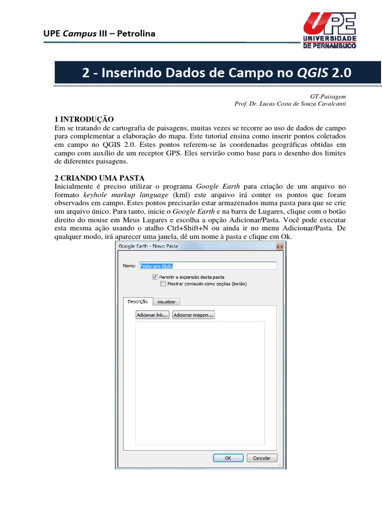 2 Inserindo Dados Campo Qgis 2 | PDF | Janela (informática) | Informática