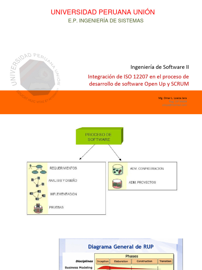 Integración de ISO 12207 en RUP y Open Up | PDF | Scrum (desarrollo de ...