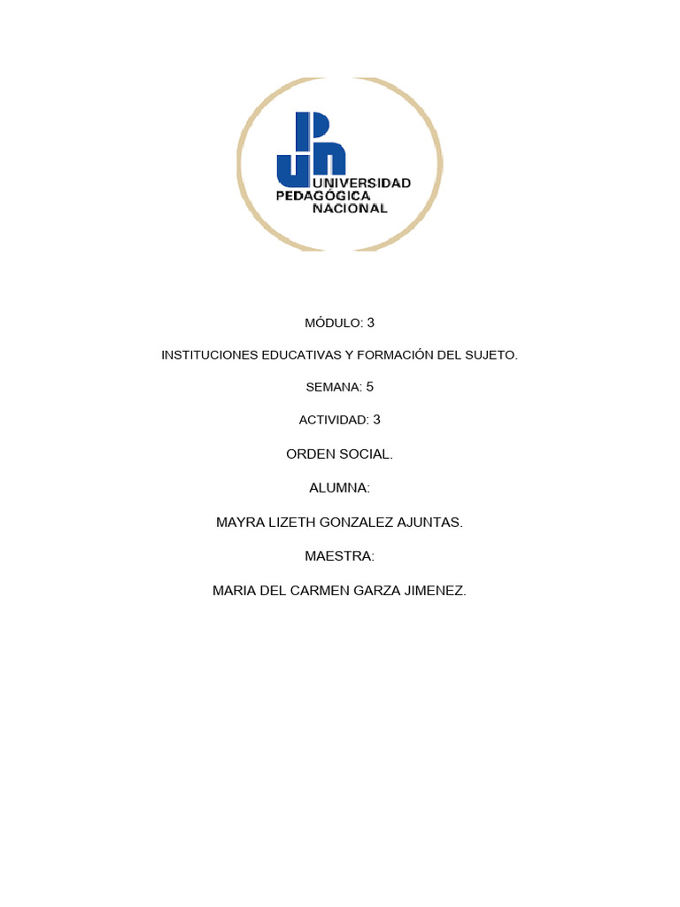 MLG Orden | PDF | Sociedad | Institución