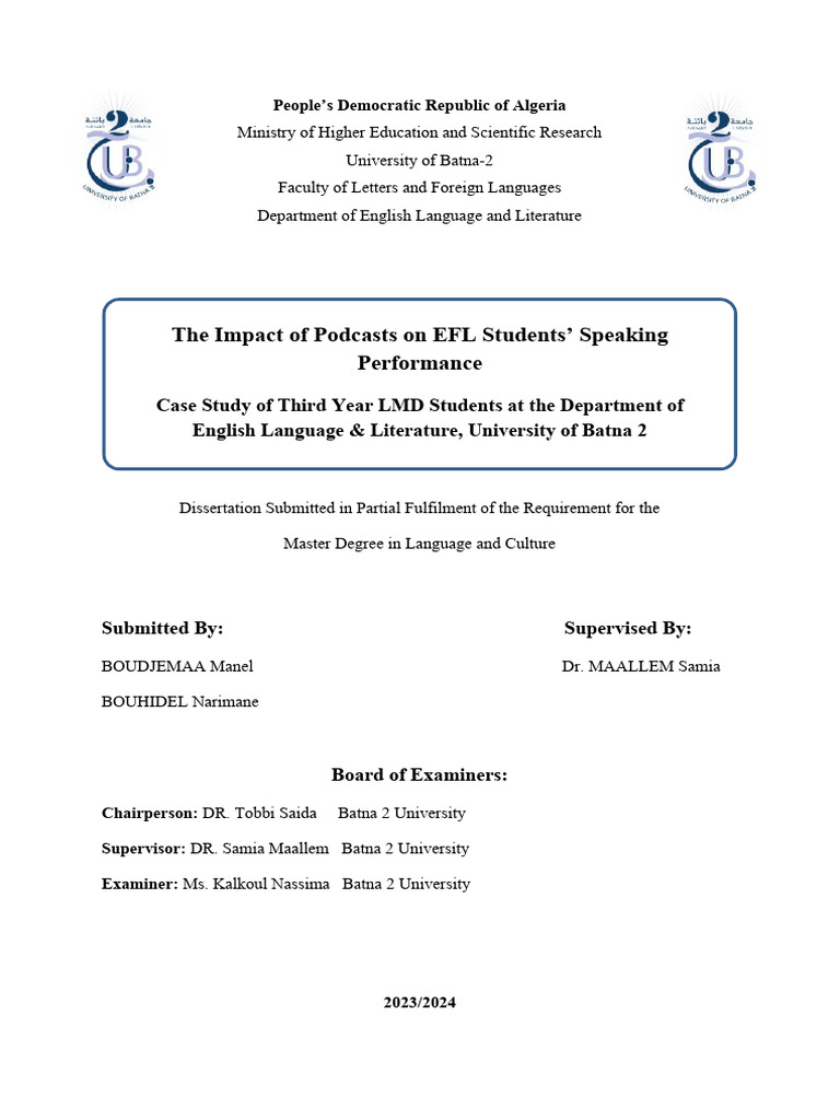 Dissertation (final version) (4) | Download Free PDF | Learning | Podcast