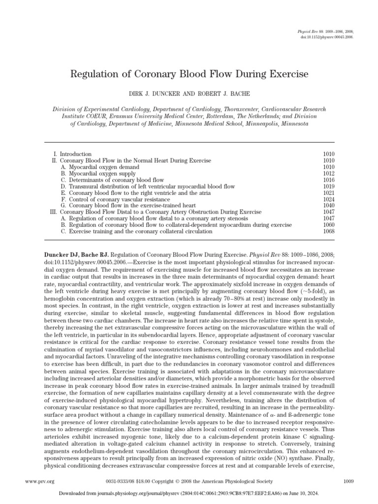 Regulation-Of-Coronary-Blood-Flow 2008 | PDF | Coronary Circulation ...