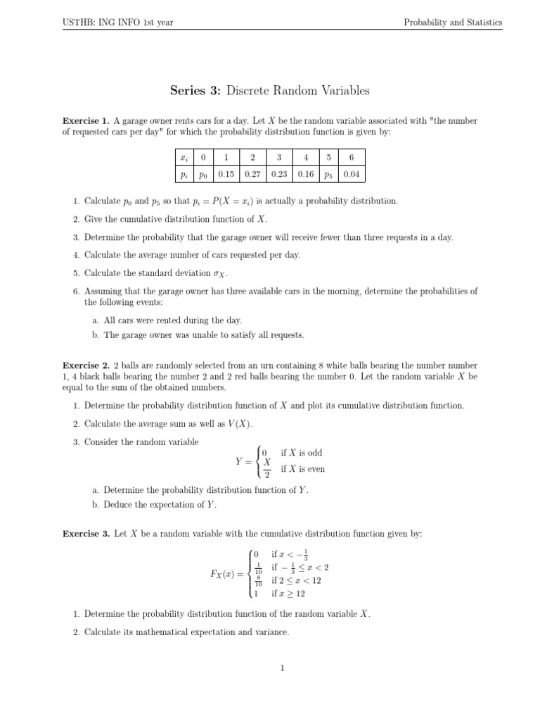 series 3. Discrete_Random_Variables | Download Free PDF | Probability Distribution | Probability ...