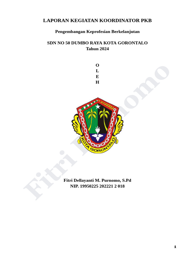 Laporan Kegiatan Koordinator PKB - Compressed | PDF
