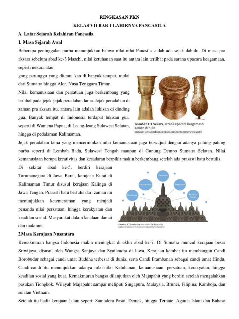 (Rangkap 2) Kelas Vi PKN Bab 1 Kelas Vii | PDF