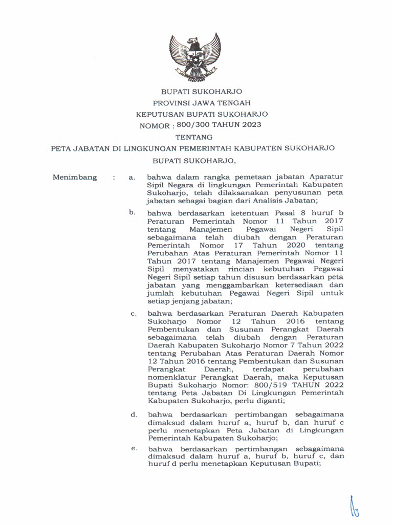 SK Peta Jabatan 2023 | PDF