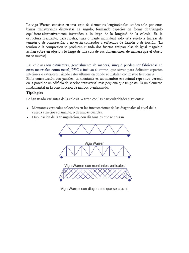 ESTRUCTURA WARREN | PDF | Viga (Estructura)