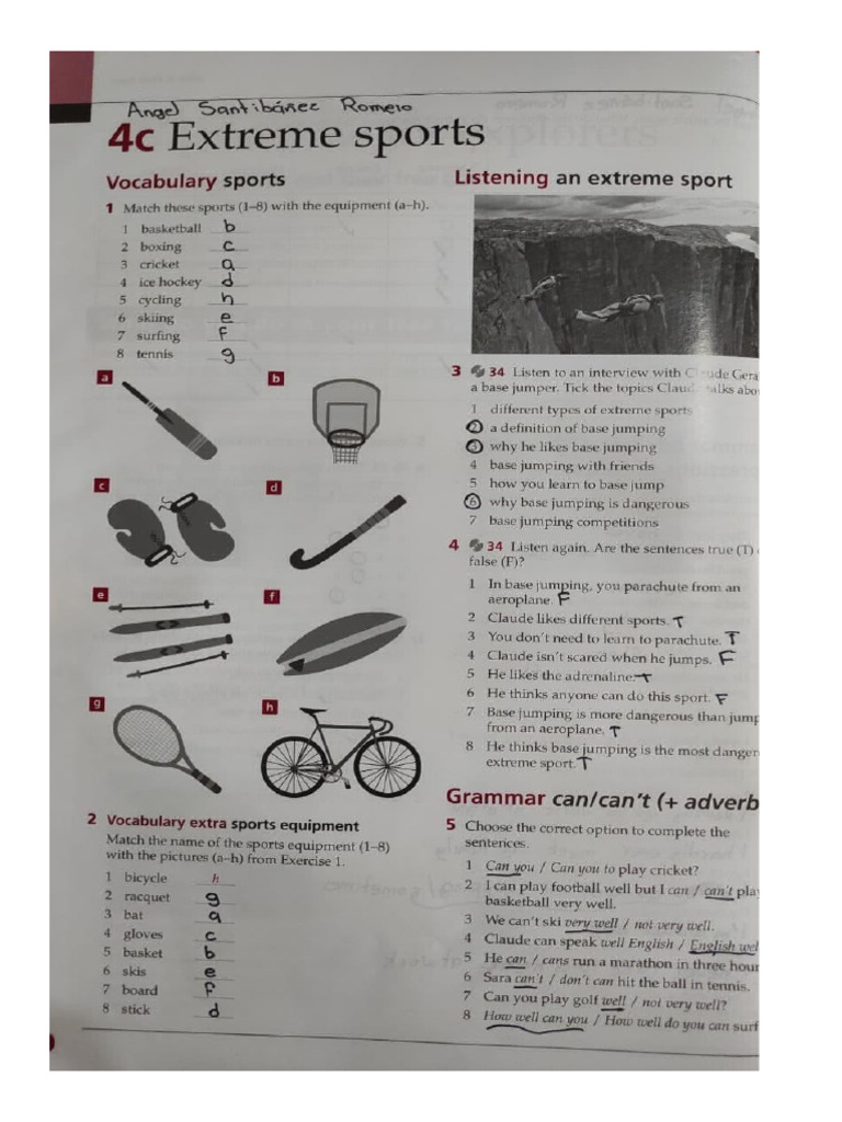 Workbook 4c Santibáñez Romero | PDF