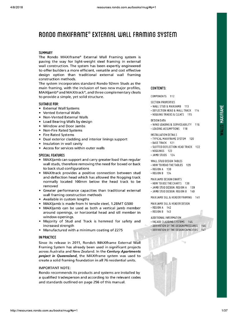 Maxiframe Rondo System | PDF | Business