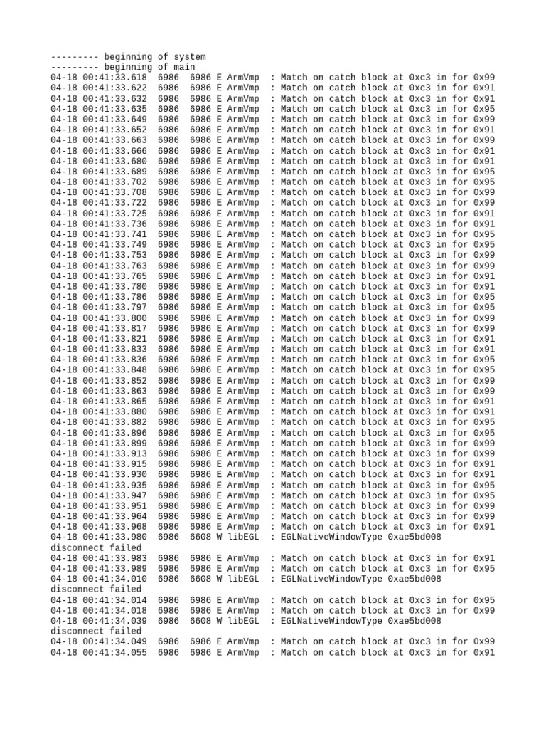 Logcat | PDF | Java (Programming Language) | Android (Operating System)