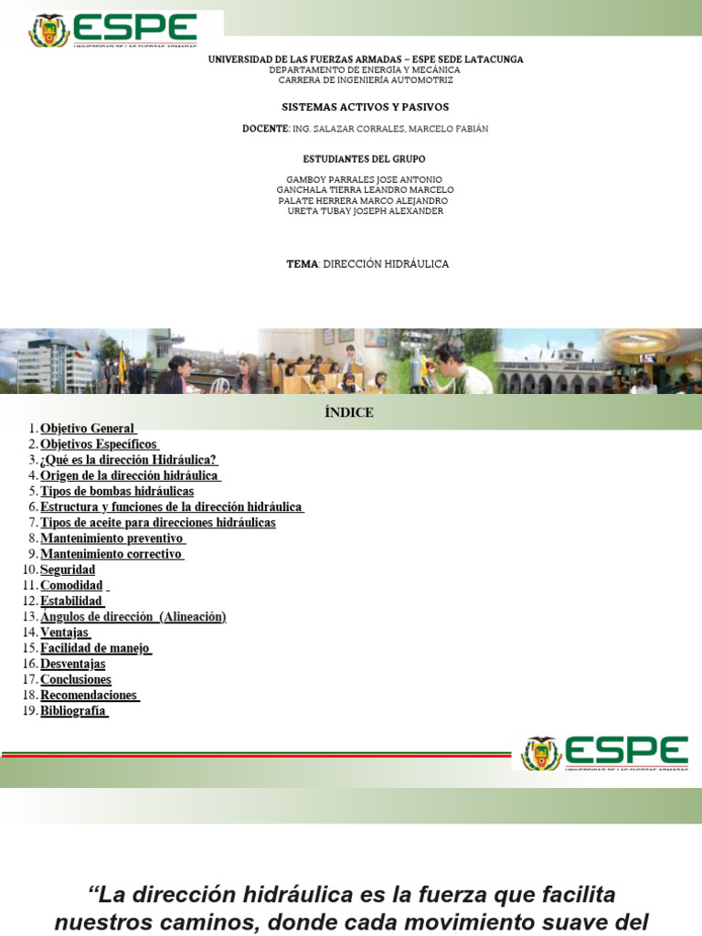 Exposicion Sistemas G2 | PDF | Direccion | Vehículos