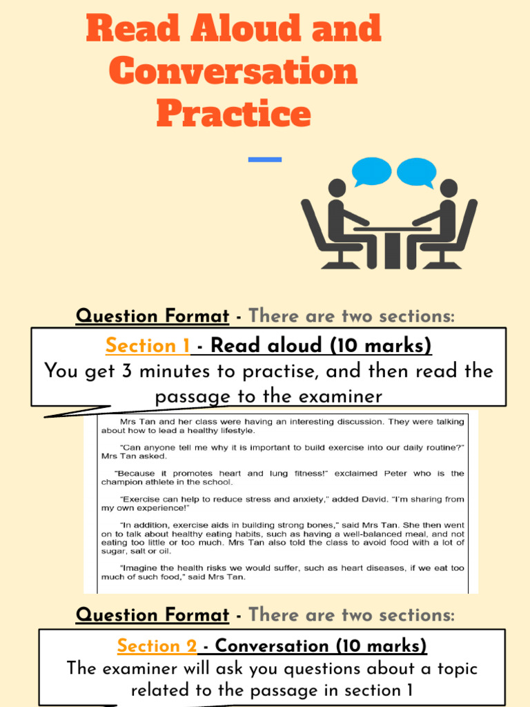 P3 Oral Skills Exam Practice | PDF | Vocabulary | Cognition