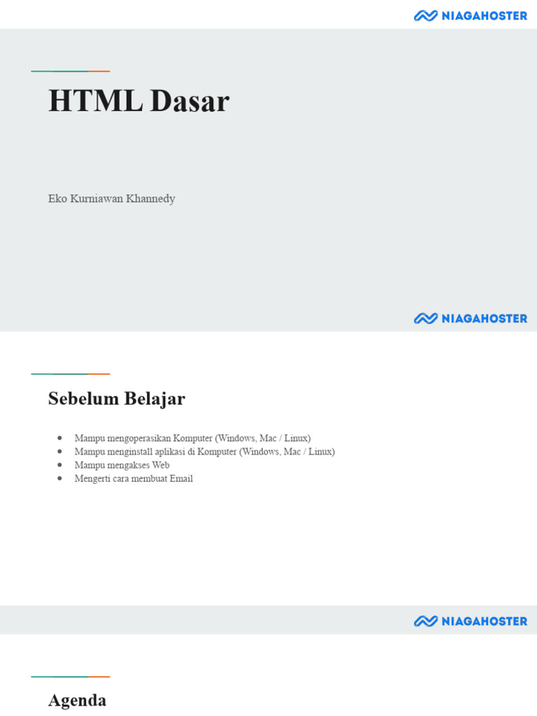 Panduan Belajar HTML Dasar untuk Pemula | PDF | Karier & Perkembangan
