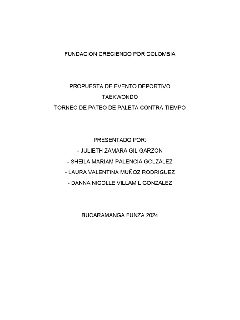 Evento Deportivo | PDF
