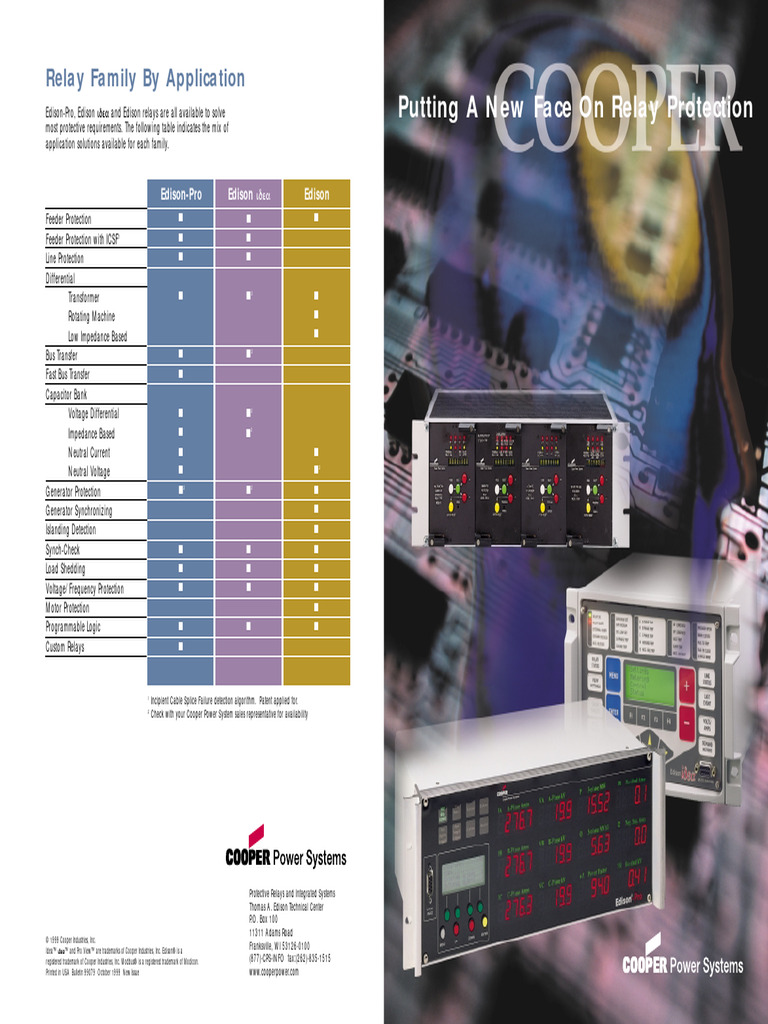 Edison Family Prot Rel 99079 | PDF | Relay | Power Supply